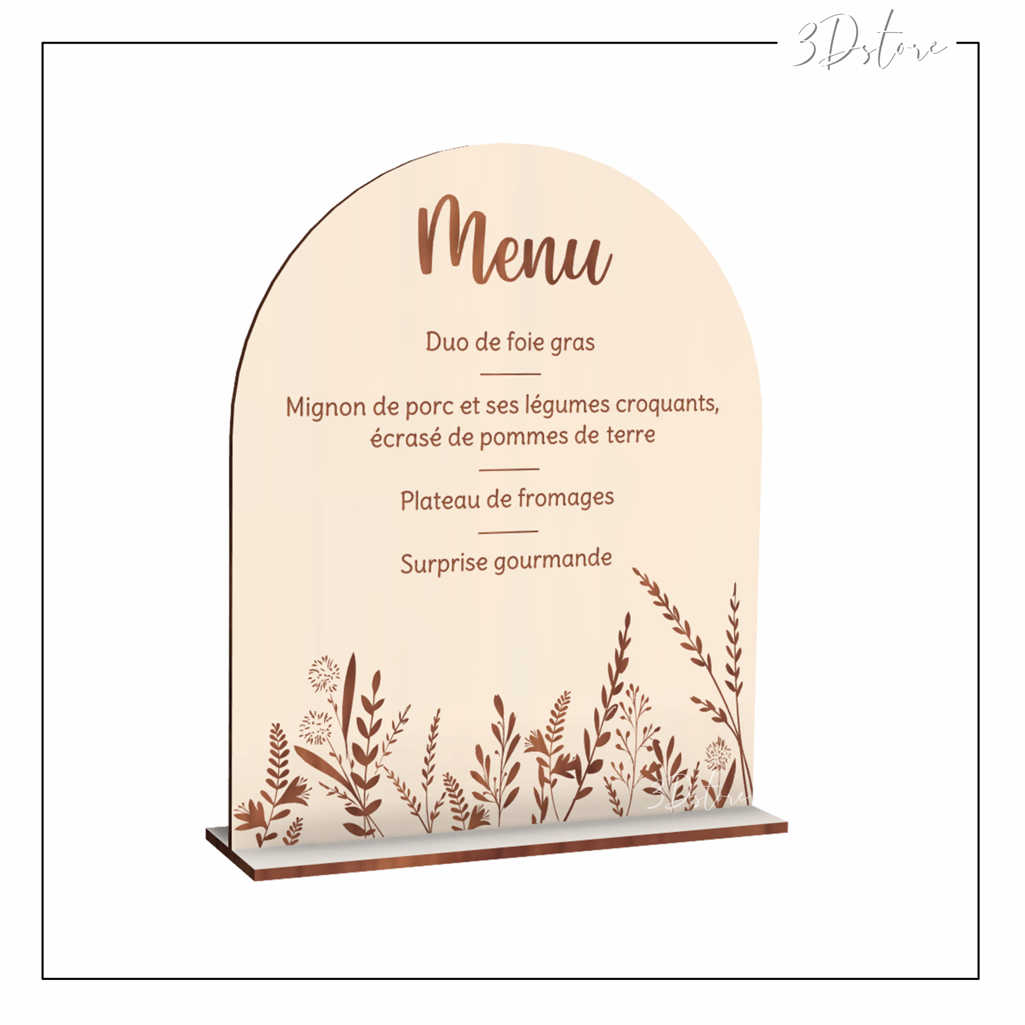 Menu à poser - Champêtre