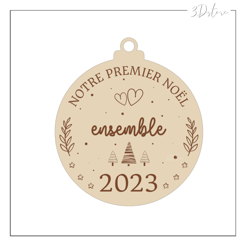 Boule de noël - Notre premier Noël ensemble